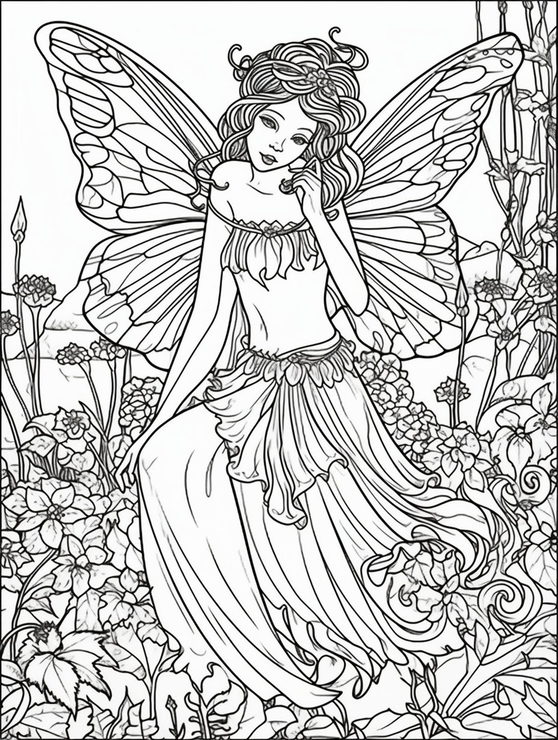 Enchanting Fairy Realms Coloring Book: 200 Coloring Pages for - Etsy
