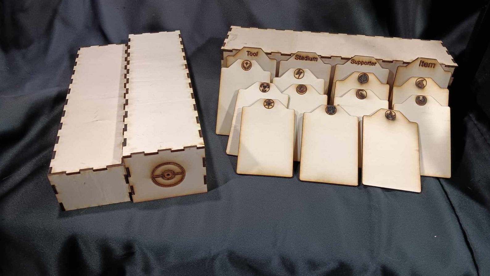 Laser-cut Trading Card Organizer Box – Holds 900 Cards (SVG, DXF, AI ...