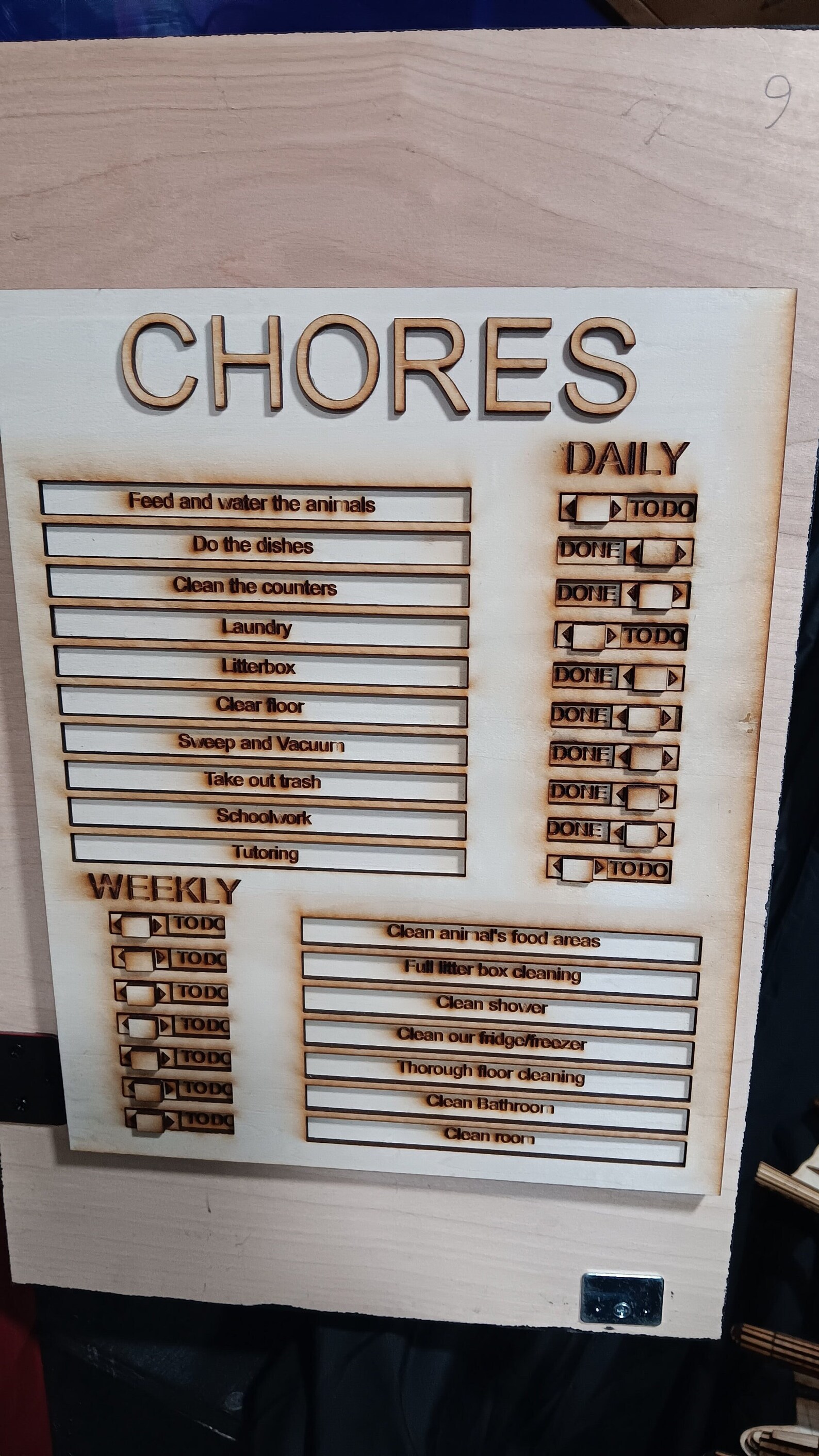 Customizable Chore List SVG Digital Download for Kids and Adults ...