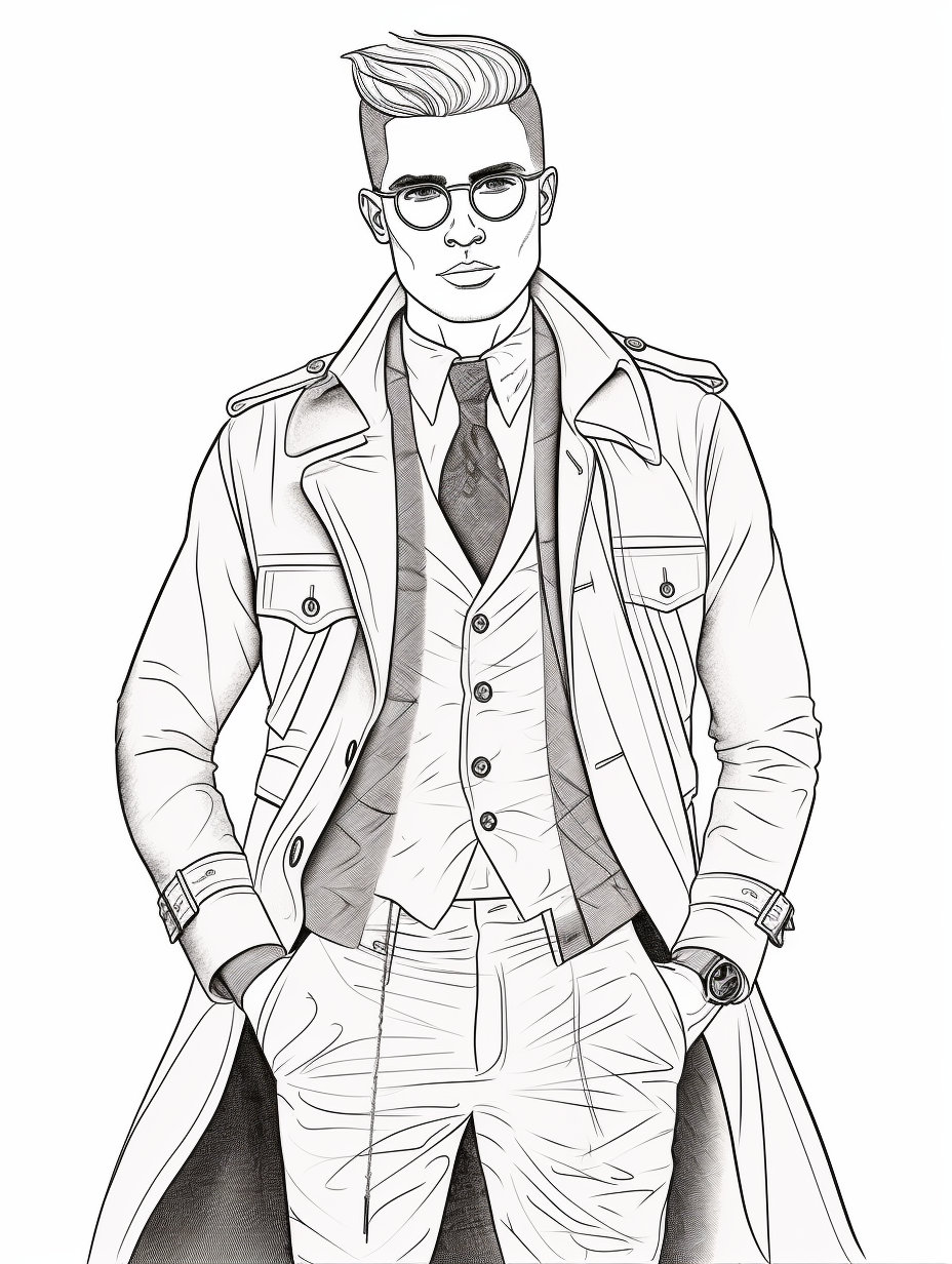 Fashion Frenzy: 200 Coloring Pages of Trendy Styles Book Digital ...