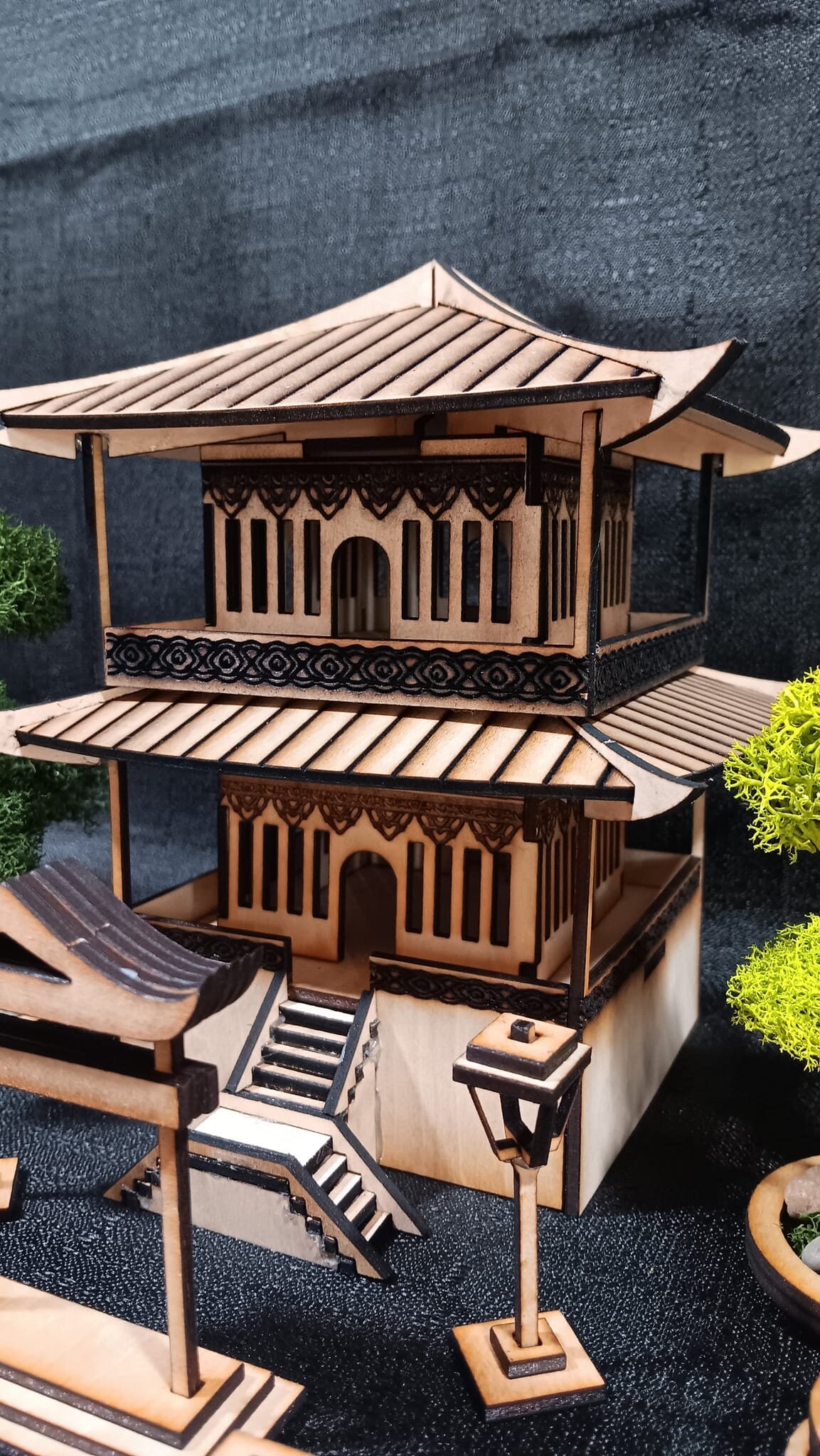 Buddhist Temple Modular Laser Cut Miniature Model Plans SVG, DXF, AI ...