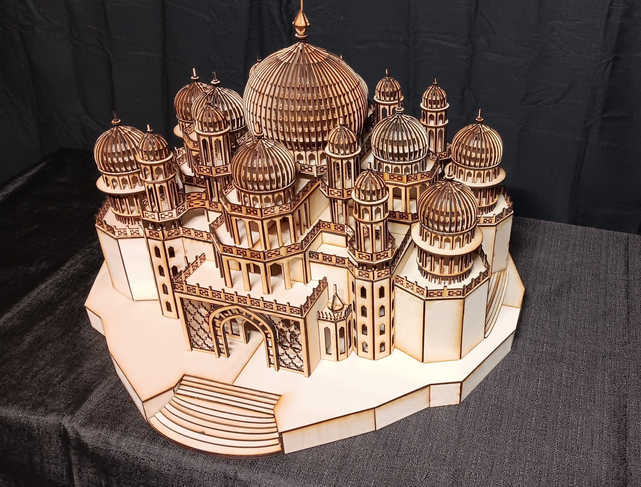 Intricate Islamic Temple Laser Cut Model Plans: Grand Architecture (SVG ...