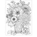 Flowers Adult Coloring Book With 200 Flowers Arrangements Digital ...