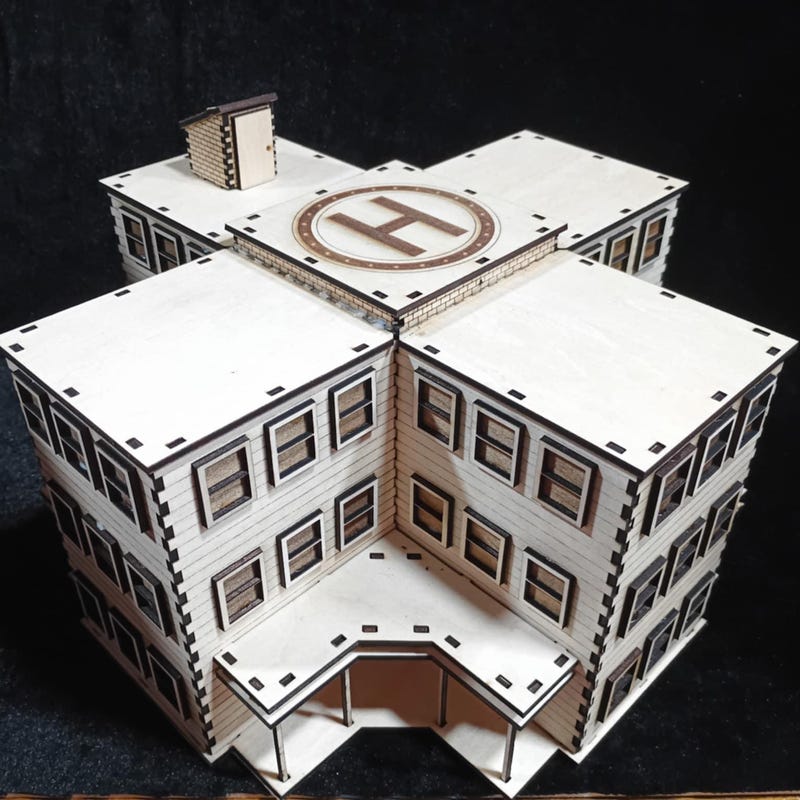 3d Papercraft City Building - Etsy