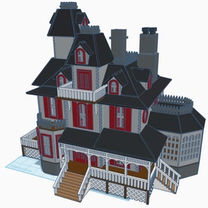 Grand Victorian Manor / Haunted House Laser Cut Miniature Model Plans ...