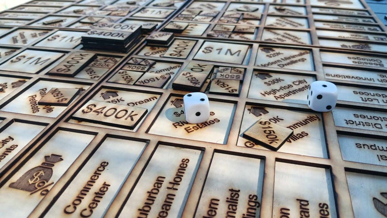 Stackopolis Laser Cut Board Game SVG Digital Download Strategic City ...