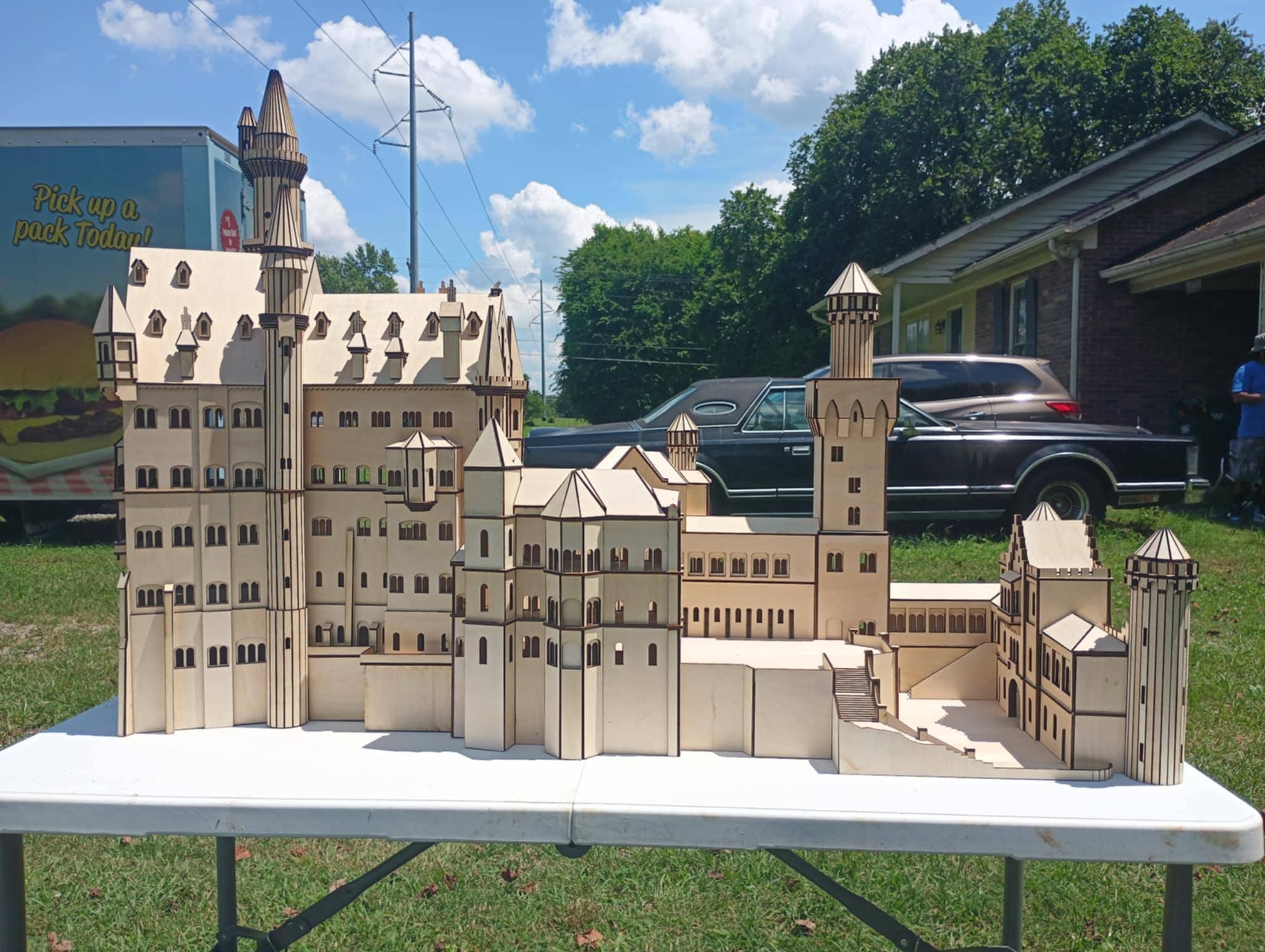 Neuschwanstein Castle SVG Laser Cut Plans – Expert 1:72 Scale – 31" (78 ...