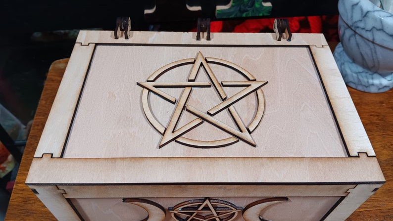 Witches Stash Box Laser Cut Plans SVG DXF AI LBRN2 Digital - Etsy