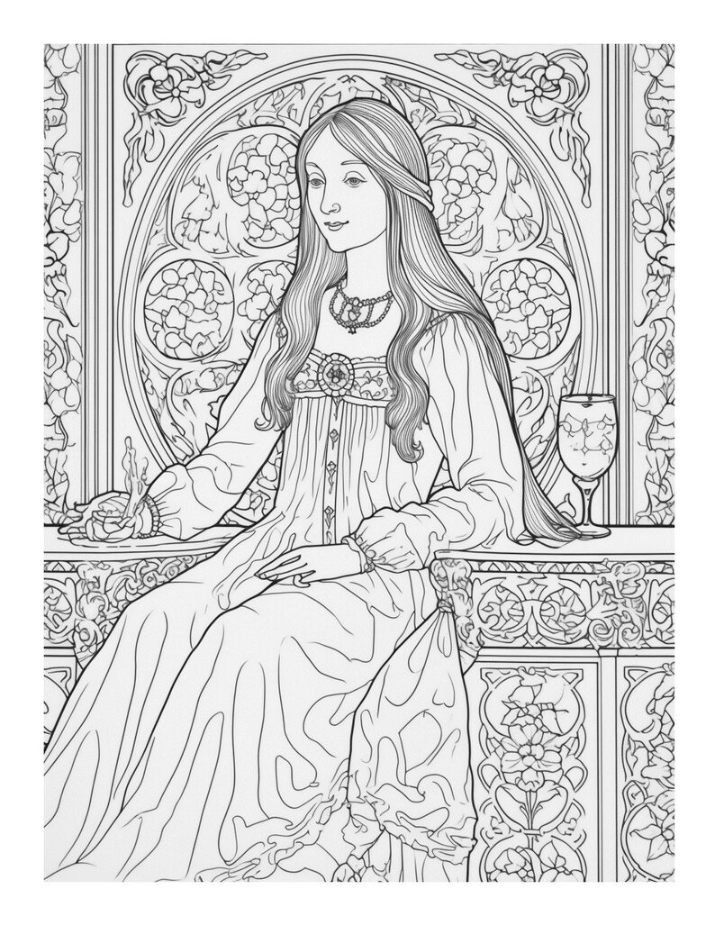 Renaissance Adult Coloring Book: 200 Renaissance Inspired Digital ...