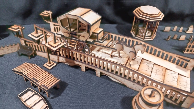 28mm Scale Outdoor Terrain Kit: Laser Cut Model Plans (digital Download ...