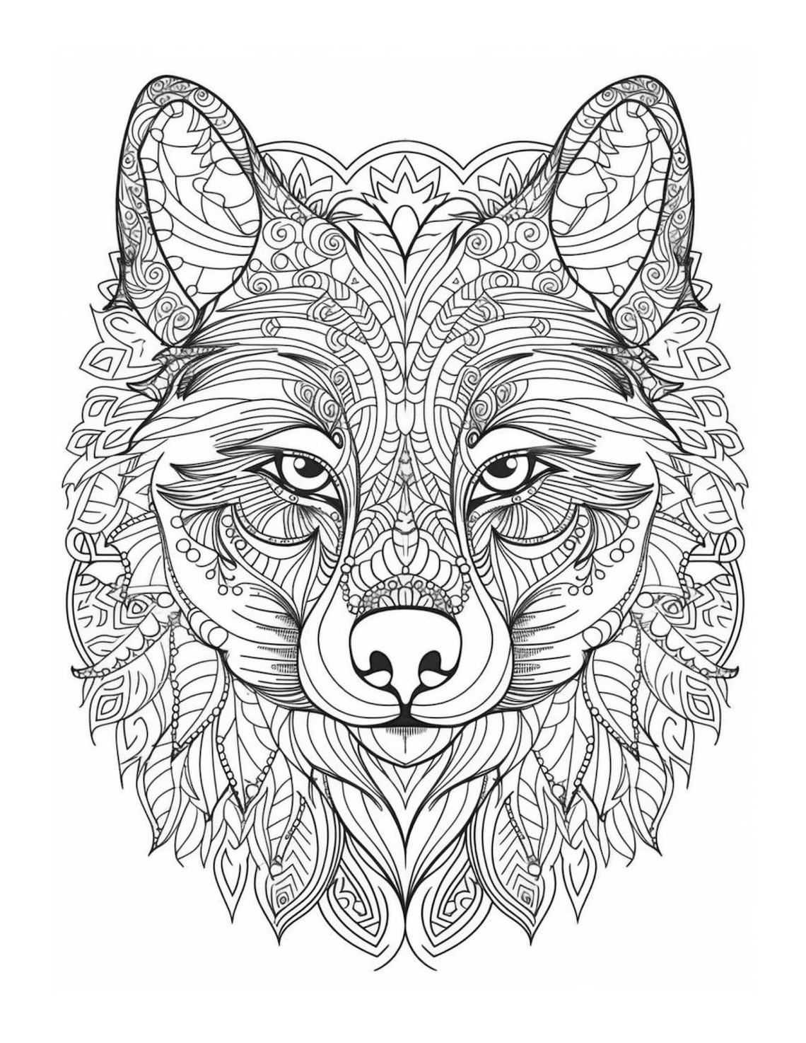 Mandala Menagerie Adult Coloring Book: 200 Animal Mandalas Digital ...