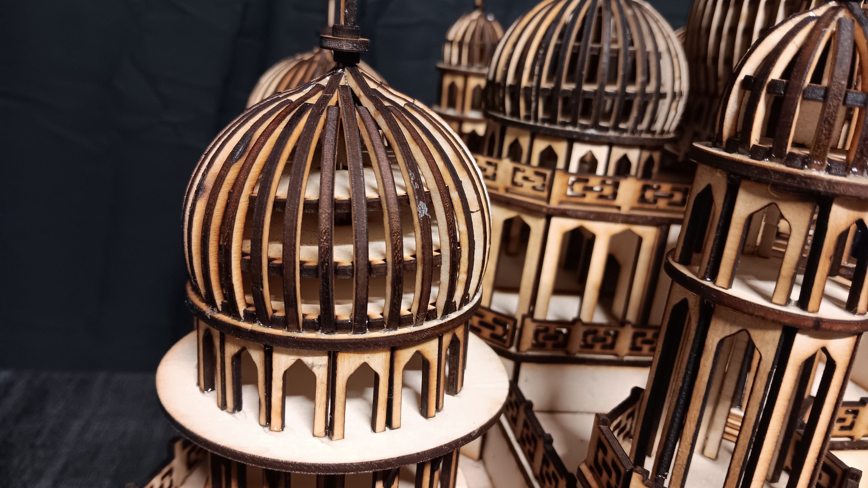 Intricate Islamic Temple Laser Cut Model Plans: Grand Architecture (SVG ...