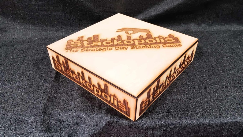 Stackopolis Laser Cut Board Game SVG Digital Download | Strategic City ...