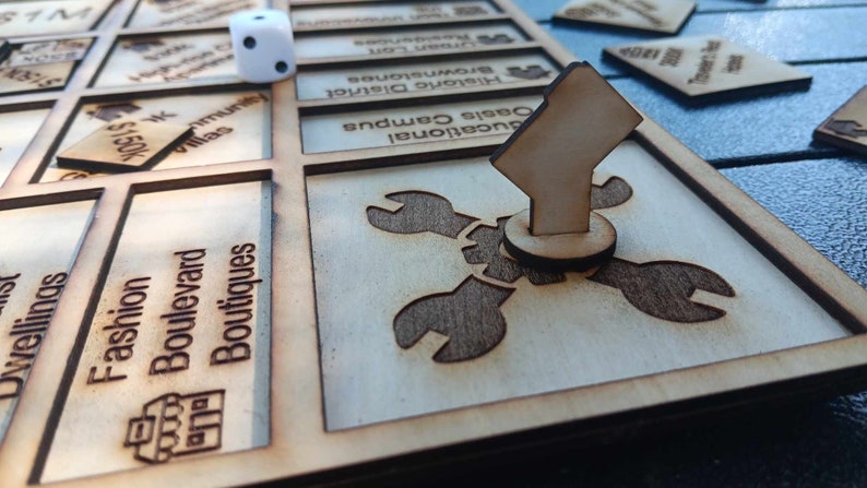 Stackopolis Laser Cut Board Game SVG Digital Download Strategic City ...