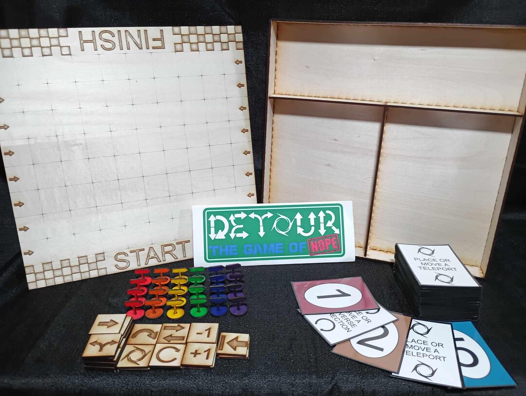 Detour: the Game of Nope! | Printable & Laser Cuttable Board Game ...