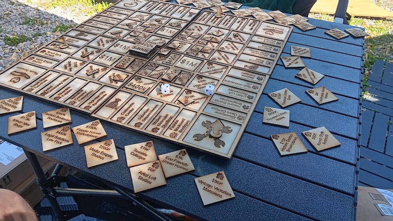 Stackopolis Laser Cut Board Game SVG Digital Download Strategic City ...