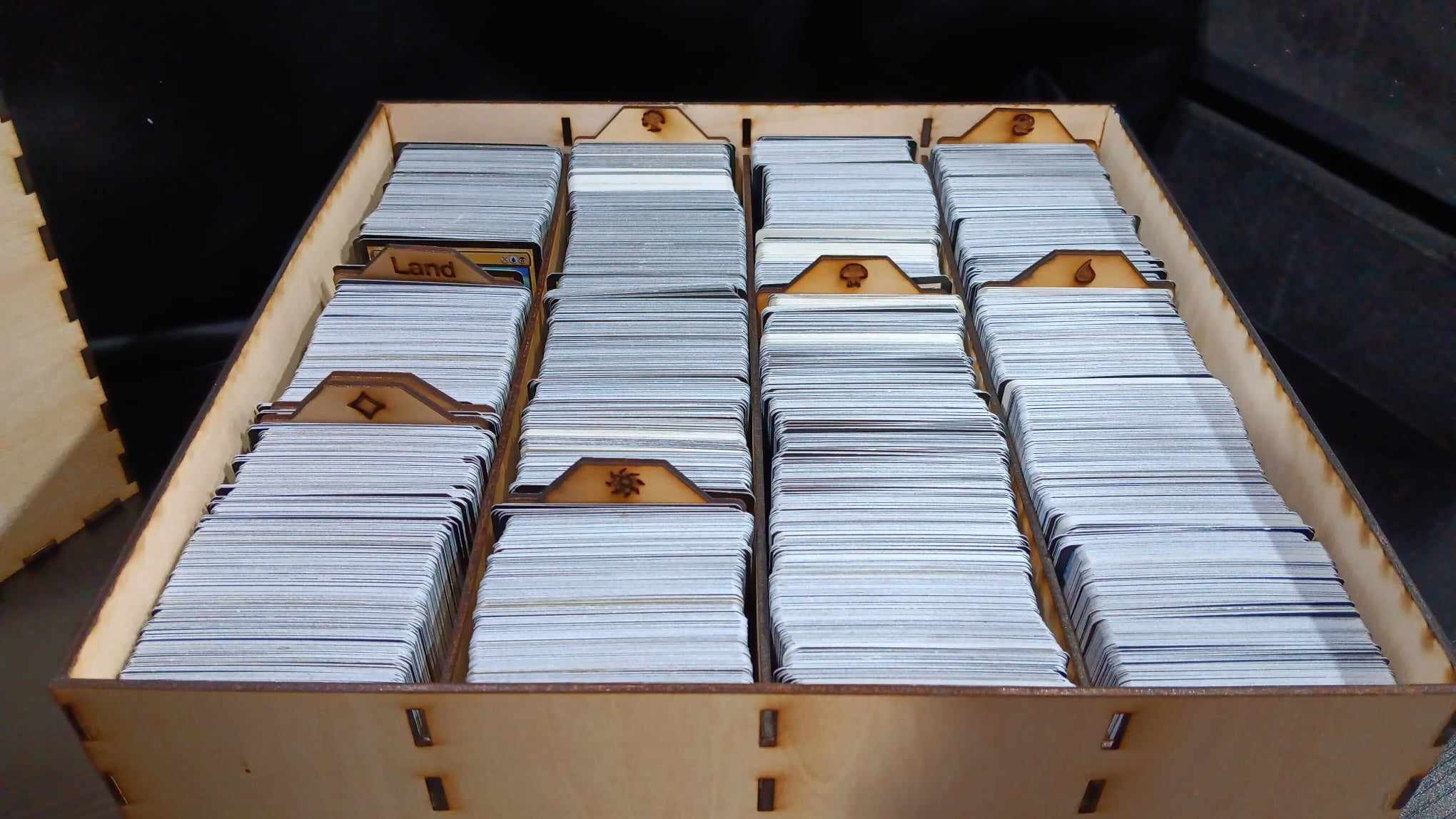 Laser Cut Trading Card Organizer Box: Customizable Pokemon/mtg SVG ...