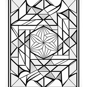 Abstract Art Coloring Book: 200 Abstract Coloring Designs Digital ...