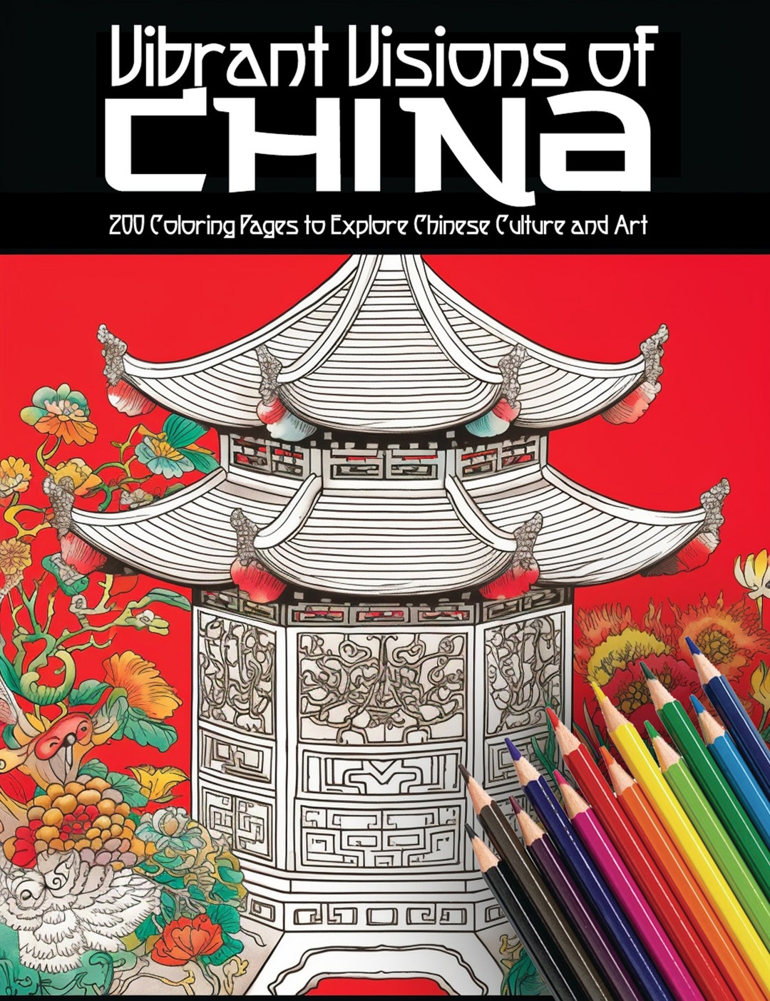 Chinese Culture Coloring Book: 200 Art Pages (digital Download) - Etsy