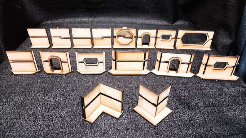50 Piece 28mm Scale Sci-fi Modular Laser Cut Miniatures for - Etsy ...