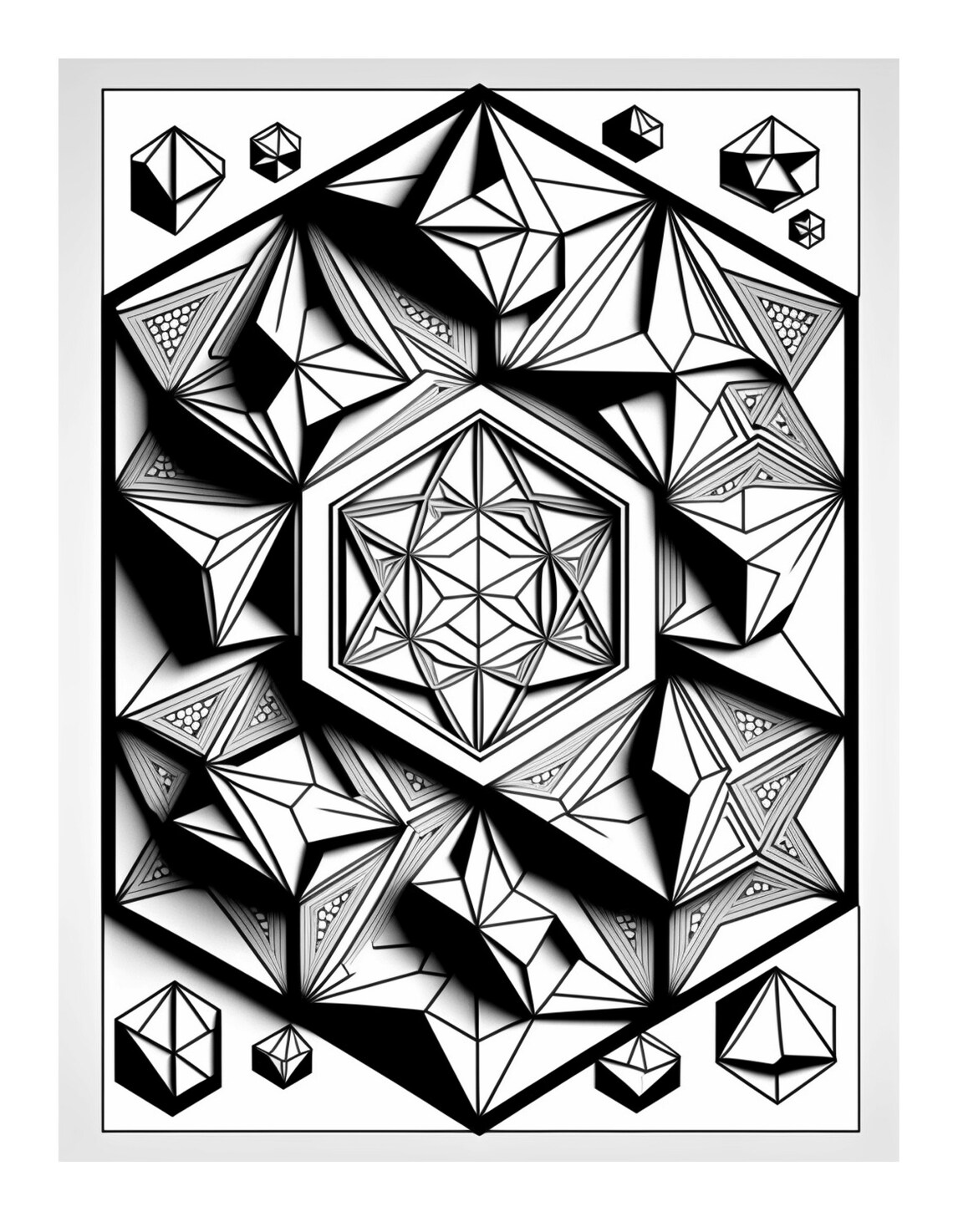 Abstract Art Coloring Book With 200 Digital Download Coloring Pages - Etsy