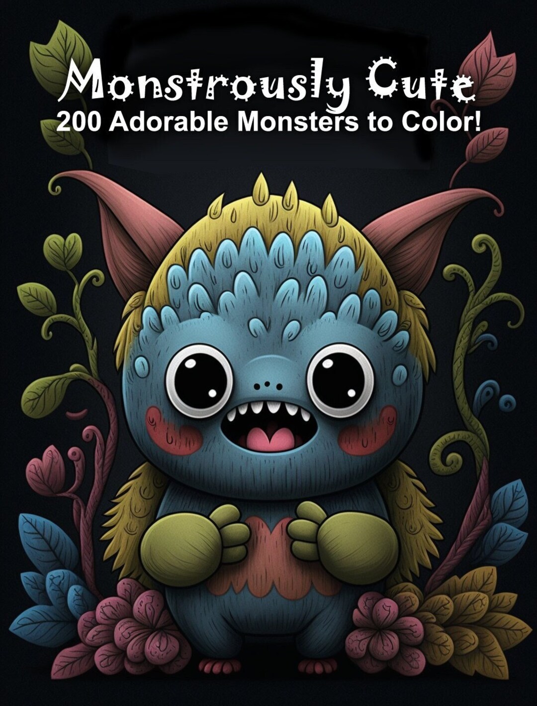 Monstrously Cute Adult and Kid Coloring Book: 200 Cute Monsters Digital ...