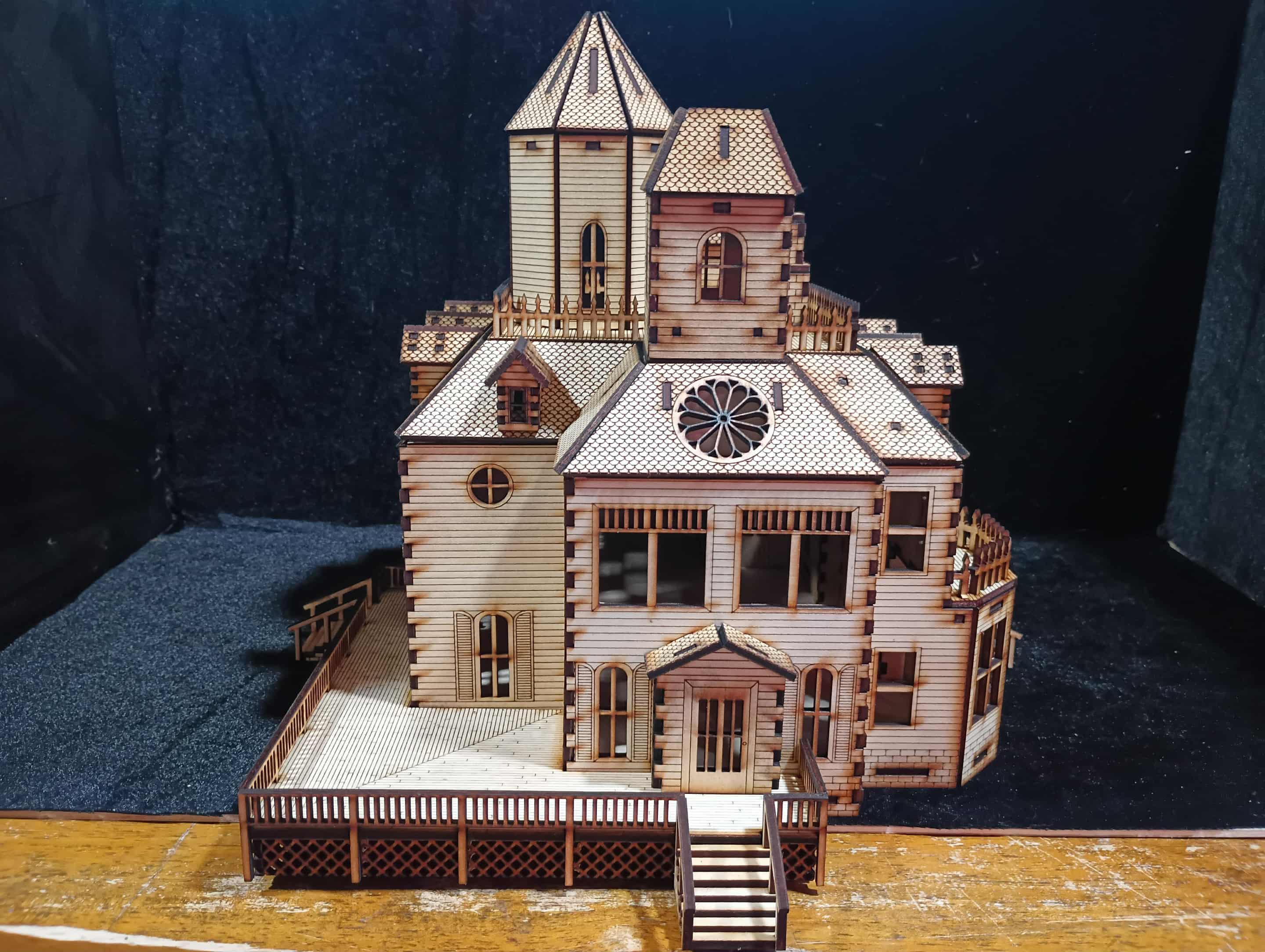 Grand Victorian Manor / Haunted House Laser Cut Miniature Model Plans ...