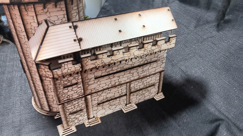 28mm Scale Castle Wall Modular Laser Cut Miniature for D&D - Etsy