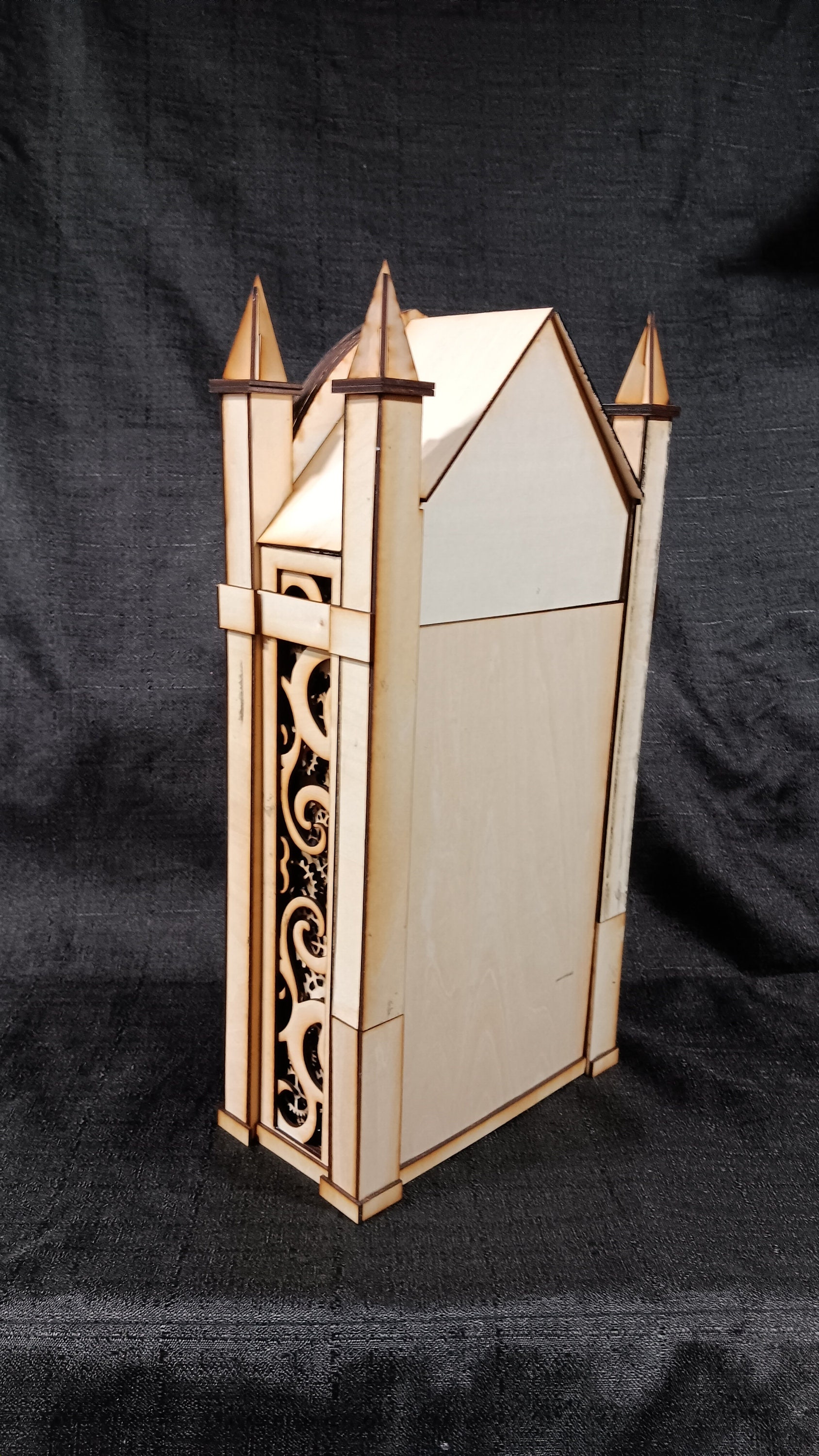 Gothic Steampunk Mantle Clock Laser Cut Plans for 12x12 Inch Wood ...