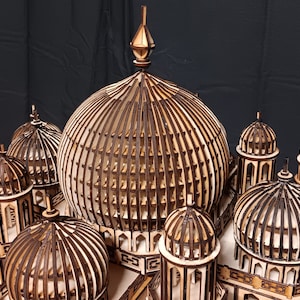 Intricate Islamic Temple Laser Cut Model Plans: Grand Architecture (SVG ...