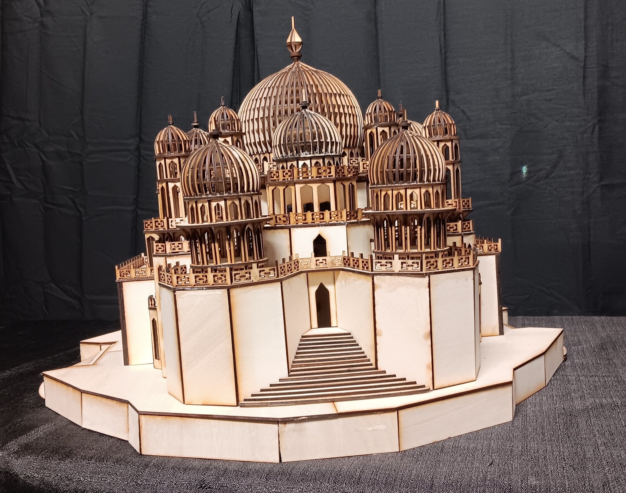 Intricate Islamic Temple Laser Cut Model Plans: Grand Architecture (SVG ...