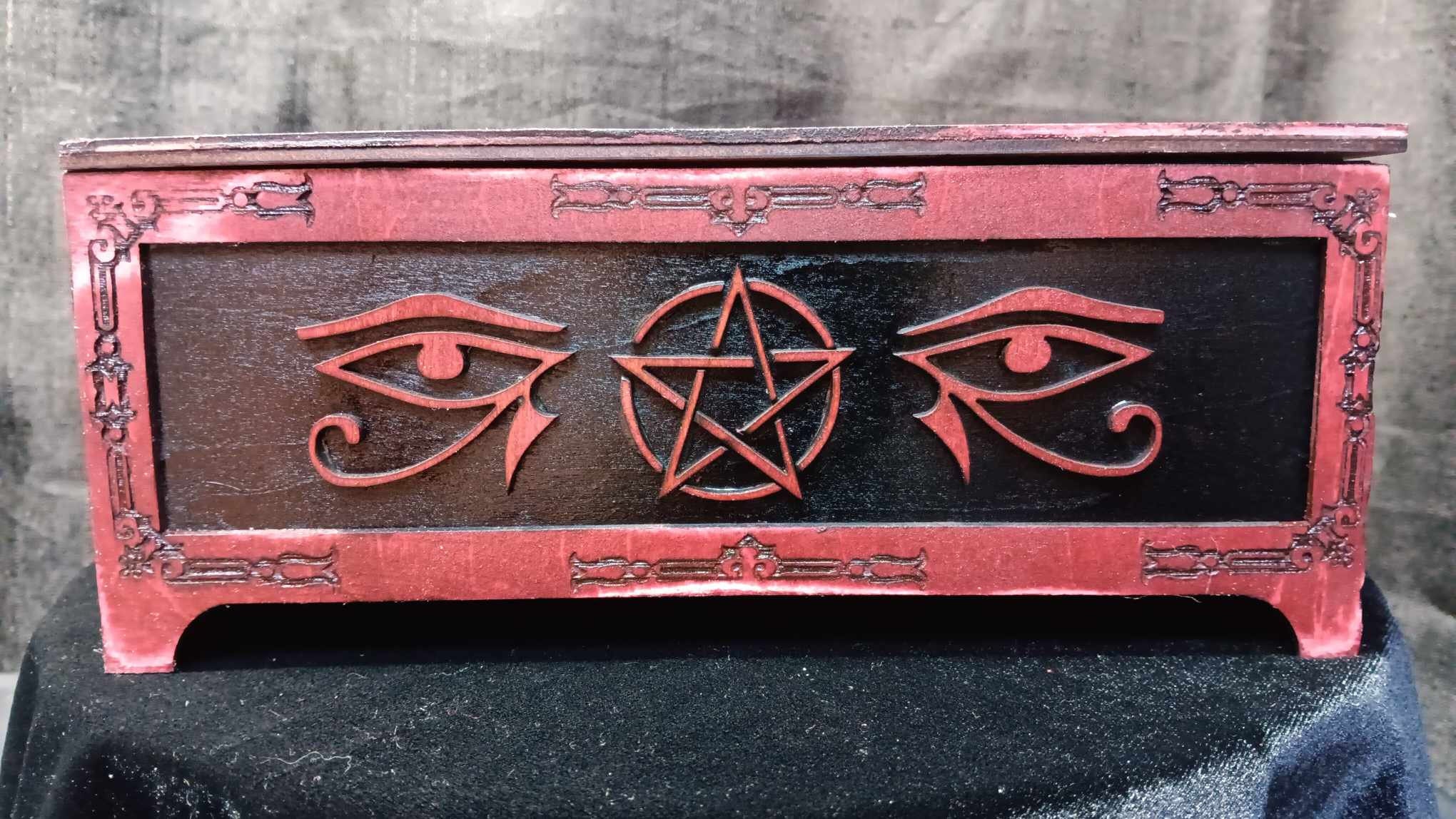 Necromancer Arcane Magic Puzzle Locked Stash Box Laser Cut Plans SVG ...