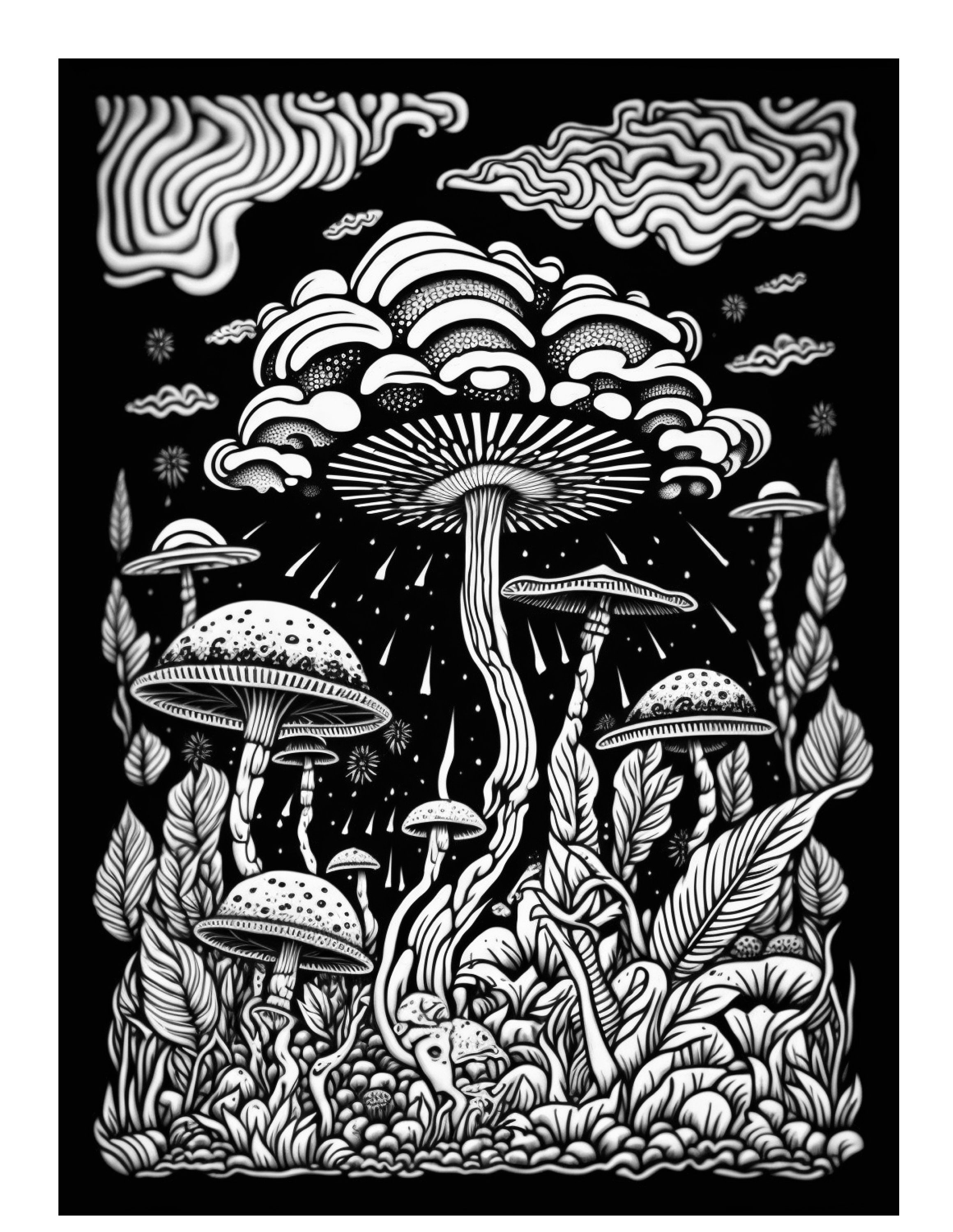 Psychedelic Odyssey Coloring Book: A Book With 200 Mind Bending Pages ...