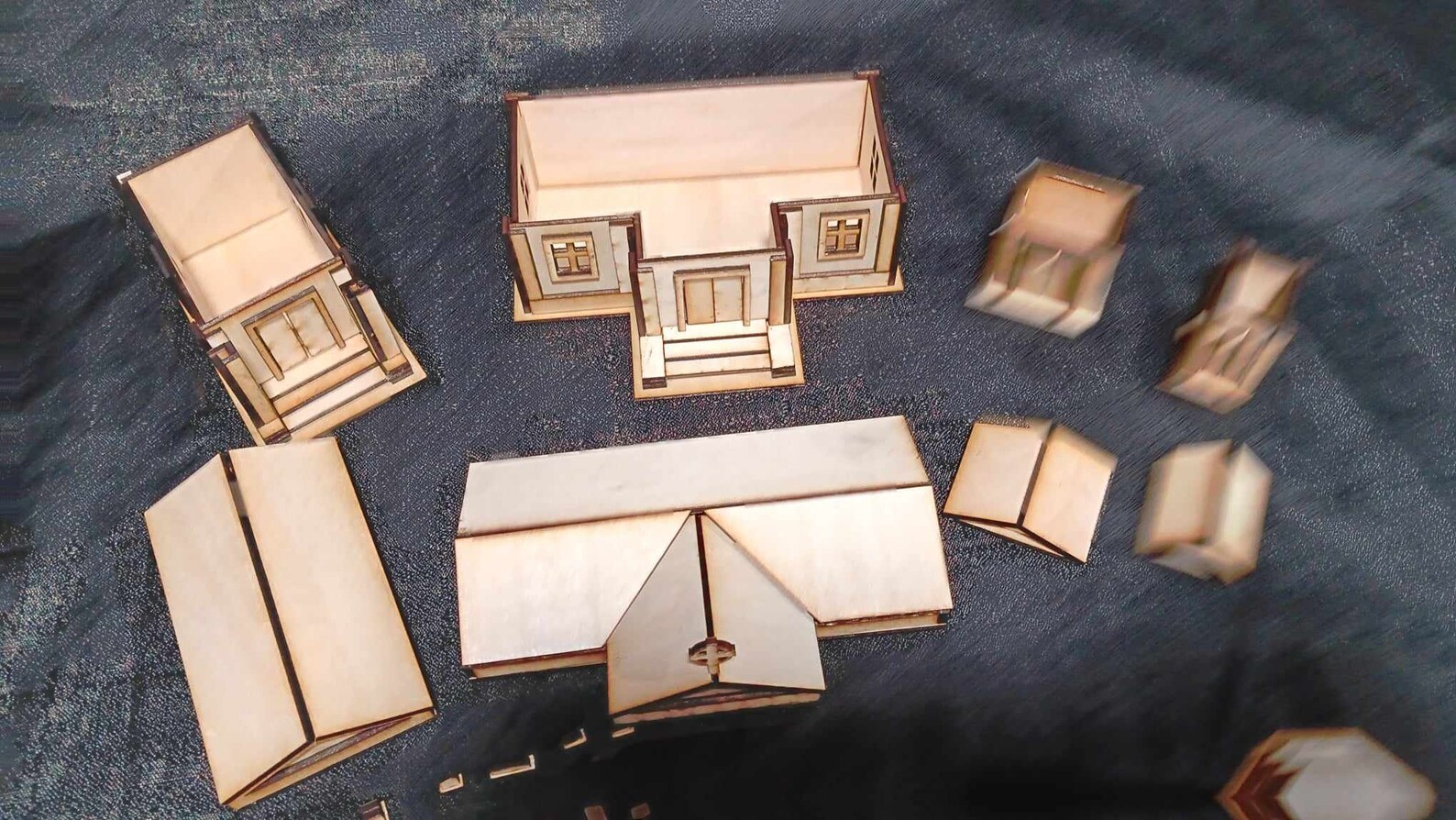 50 Piece 28mm Scale Cemetery Laser Cut Miniatures for Tabletop Games ...