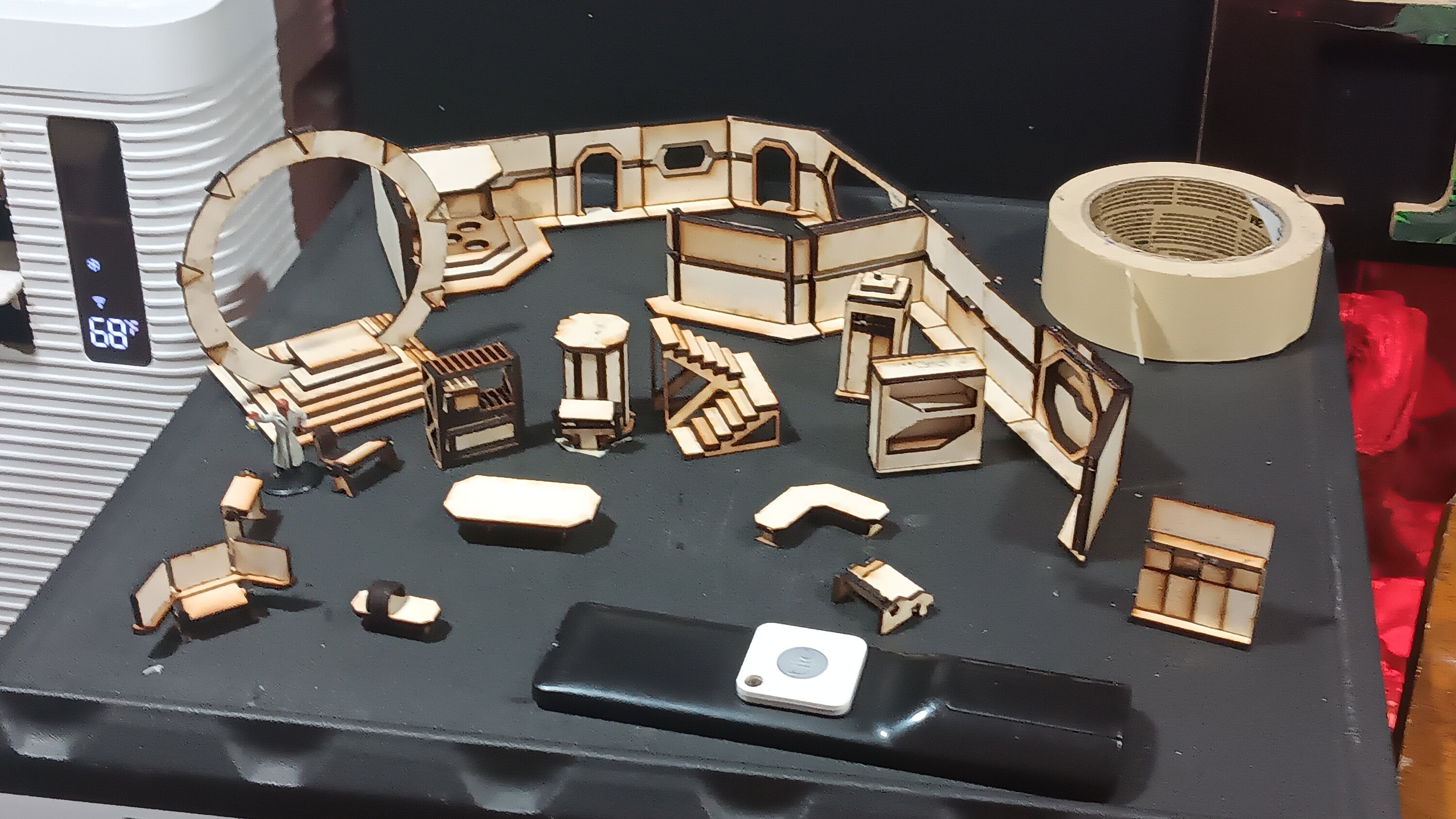 50 Piece 28mm Scale Sci-fi Modular Laser Cut Miniatures for - Etsy ...
