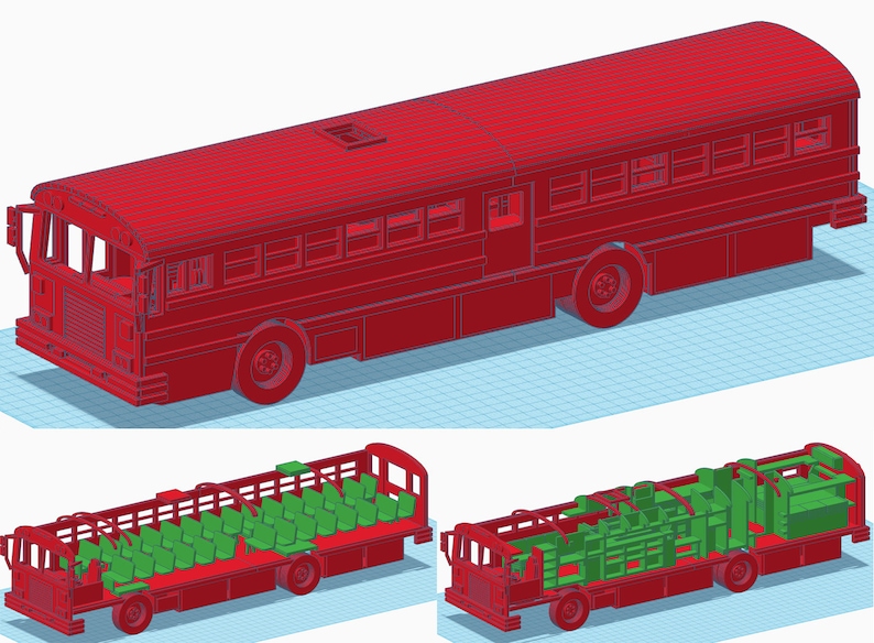 1:25 Scale 1989 International School Bus Skoolie Tiny Home RV ...