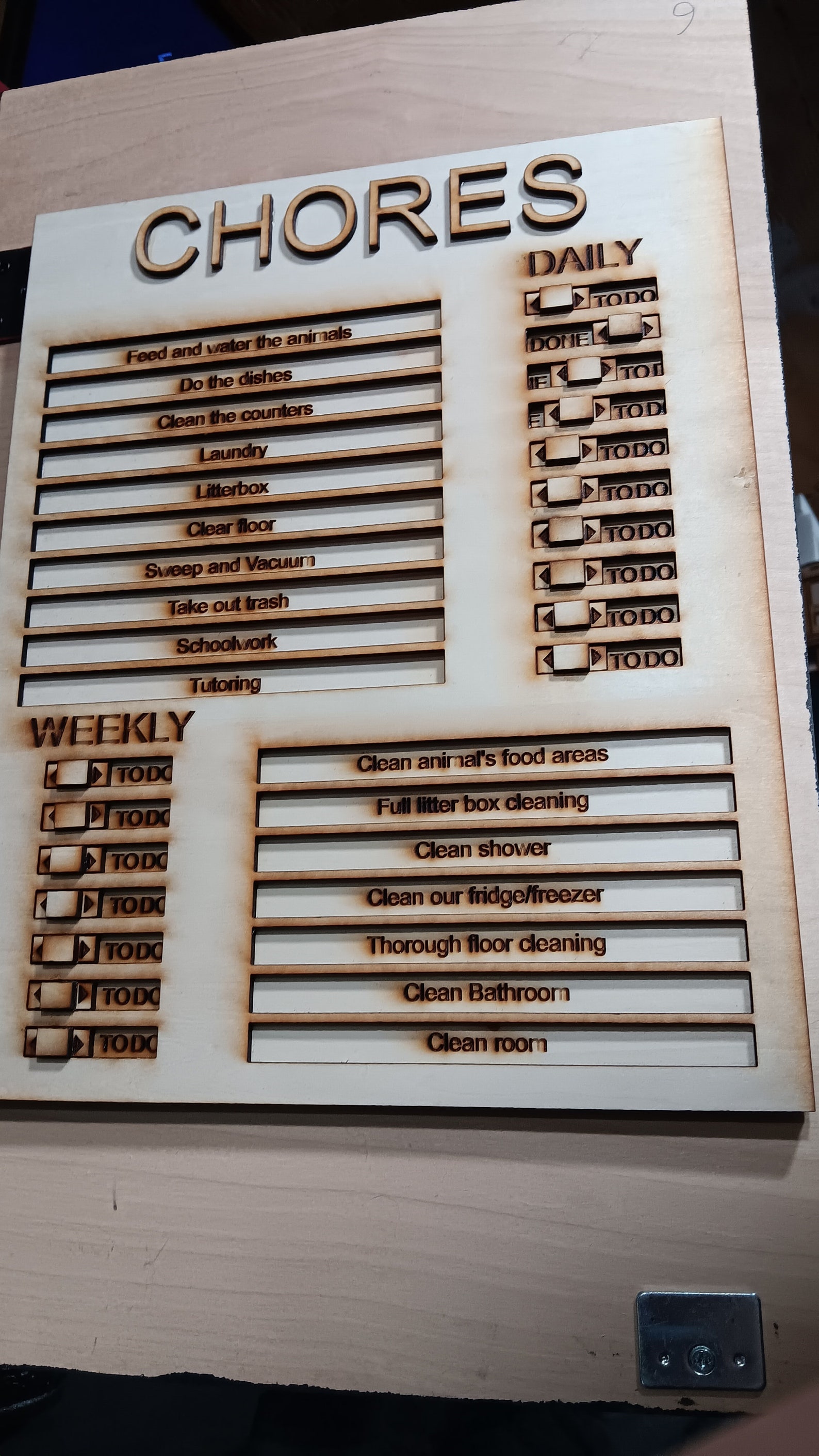 Customizable Chore List SVG Digital Download for Kids and Adults ...