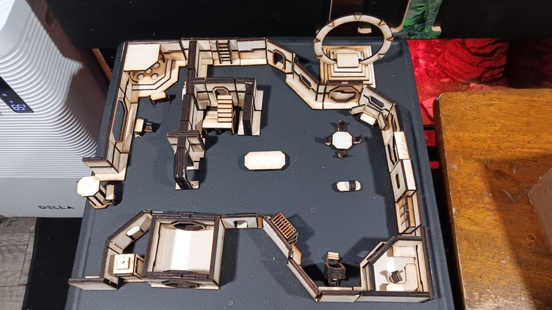 50 Piece 28mm Scale Sci-fi Modular Laser Cut Miniatures for - Etsy ...