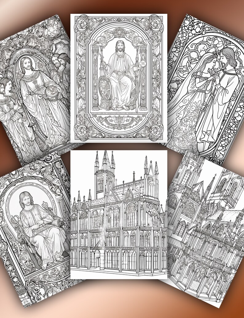 Renaissance Adult Coloring Book: 200 Renaissance Inspired Digital ...