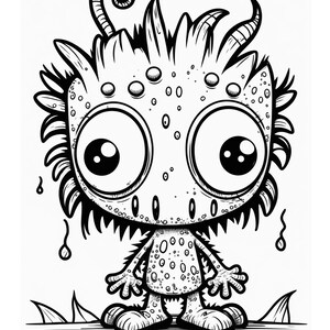 Monstrously Cute Adult and Kid Coloring Book: 200 Cute Monsters Digital ...
