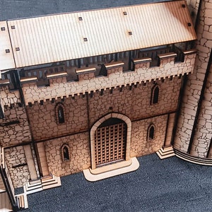 28mm Modular Castle Wall, Laser Cut Miniature, D&D Terrain (digital ...