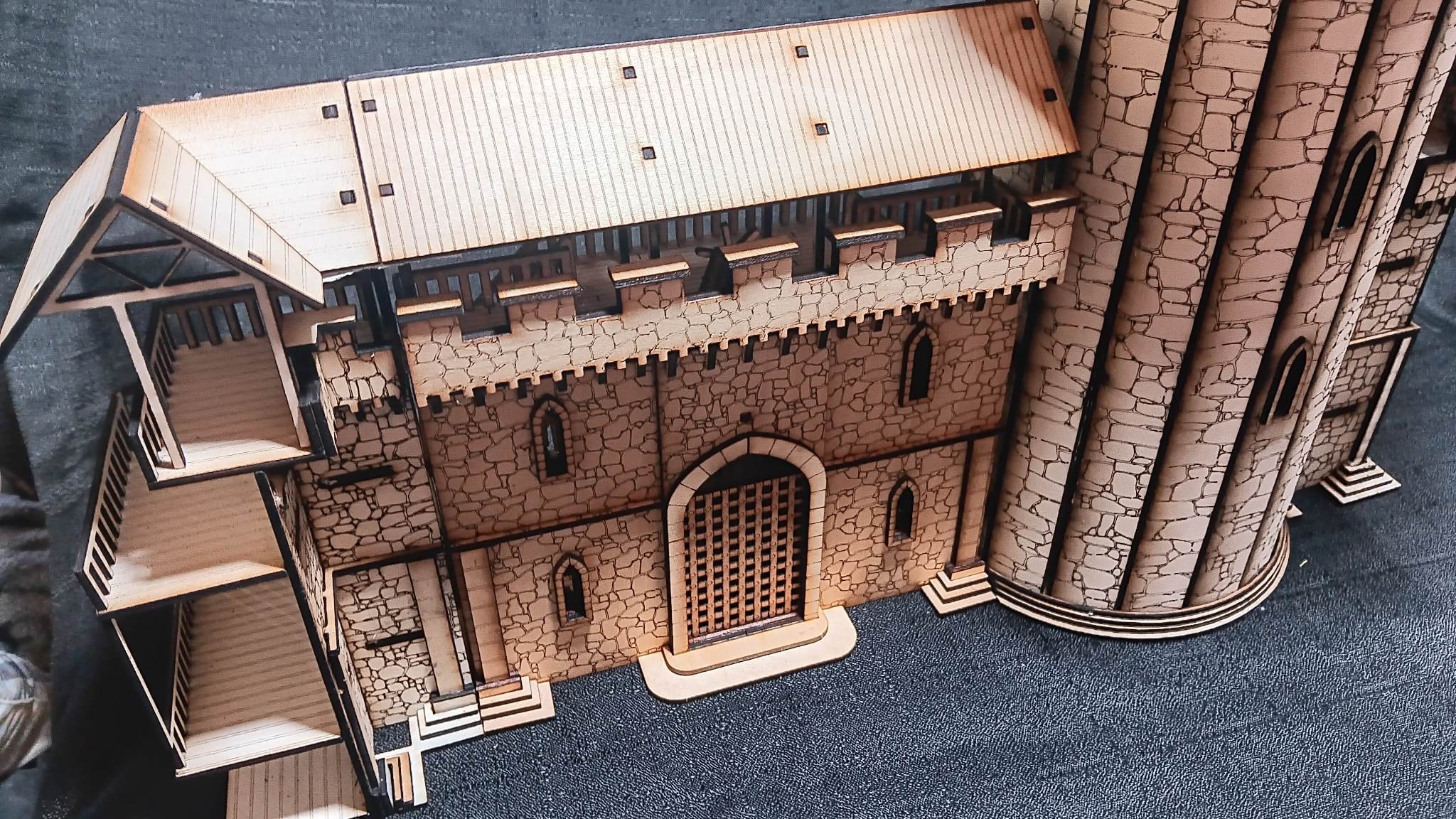 28mm Scale Castle Wall Modular Laser Cut Miniature for D&D - Etsy