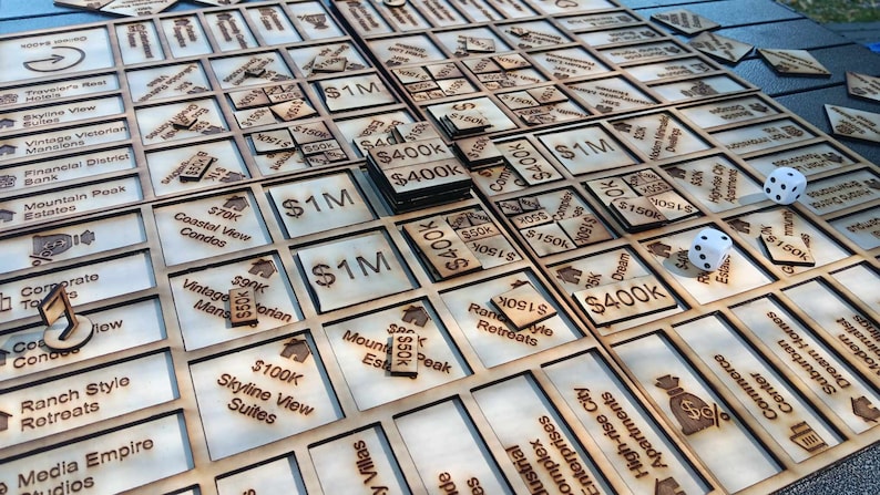 Stackopolis Laser Cut Board Game SVG Digital Download Strategic City ...