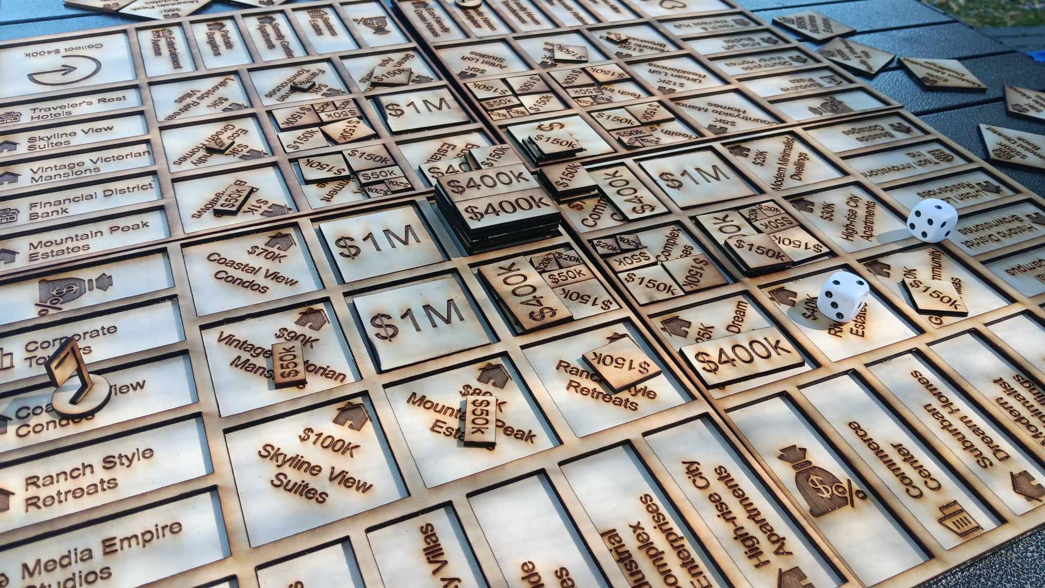 Stackopolis Laser Cut Board Game SVG Digital Download Strategic City ...