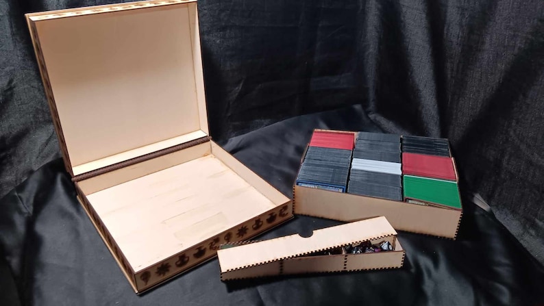 Laser Cut Card Deck Gaming Box, Customizable SVG DXF AI LBRN2 (digital ...