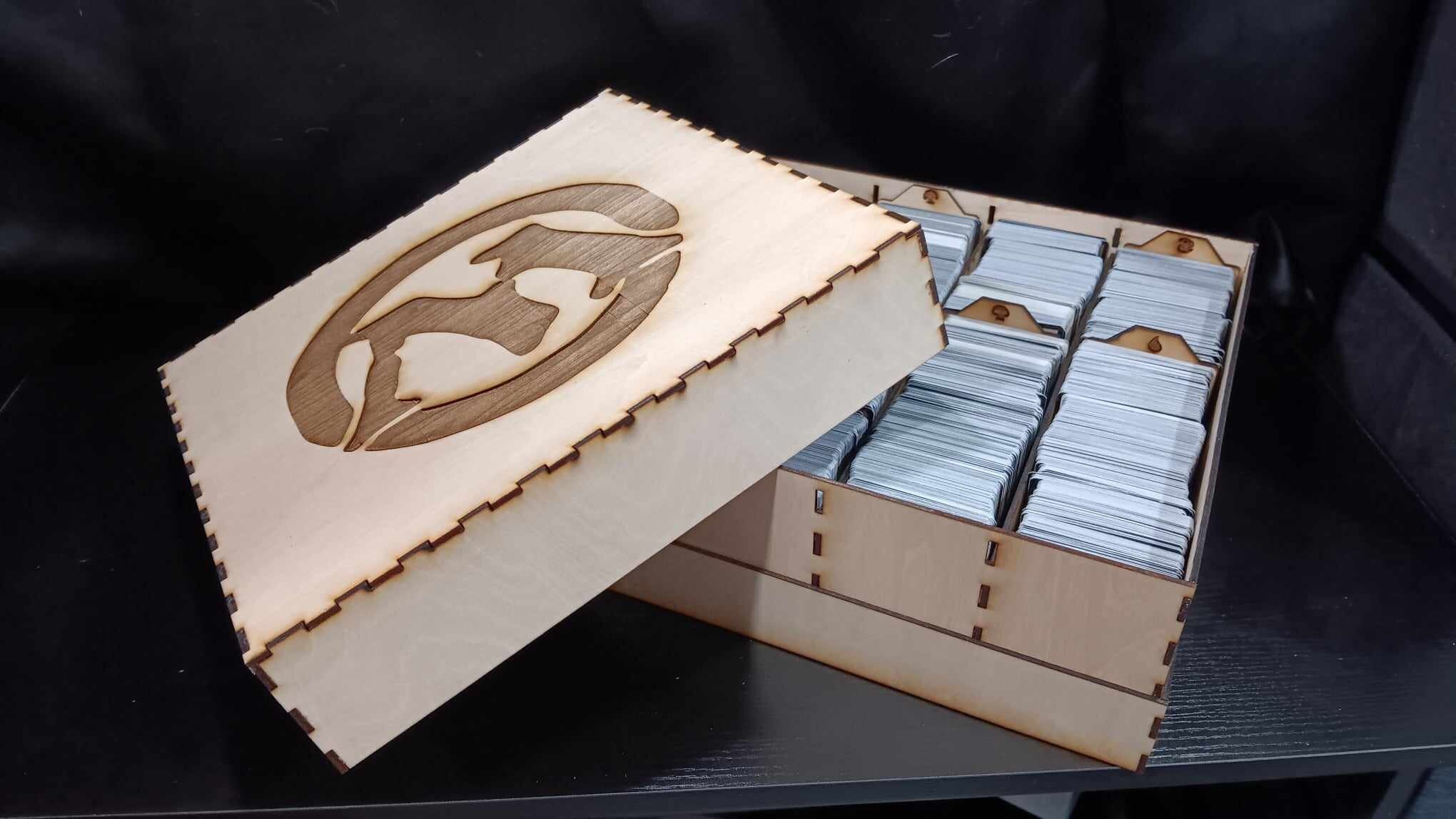Laser Cut Trading Card Organizer Box: Customizable Pokemon/mtg SVG ...