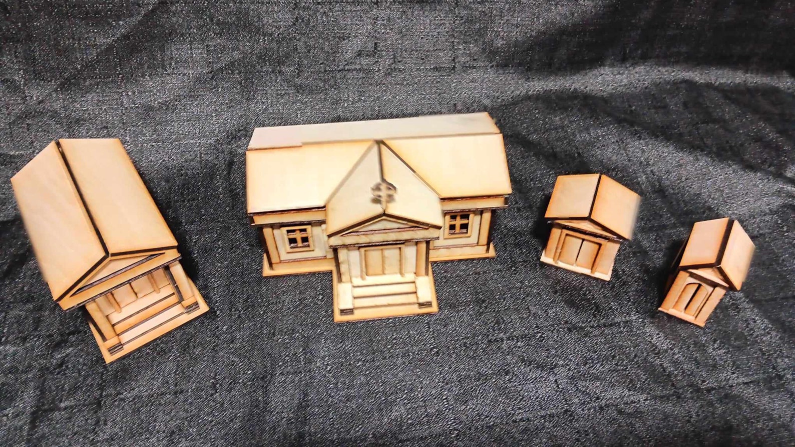 50 Piece 28mm Scale Cemetery Laser Cut Miniatures for Tabletop Games ...