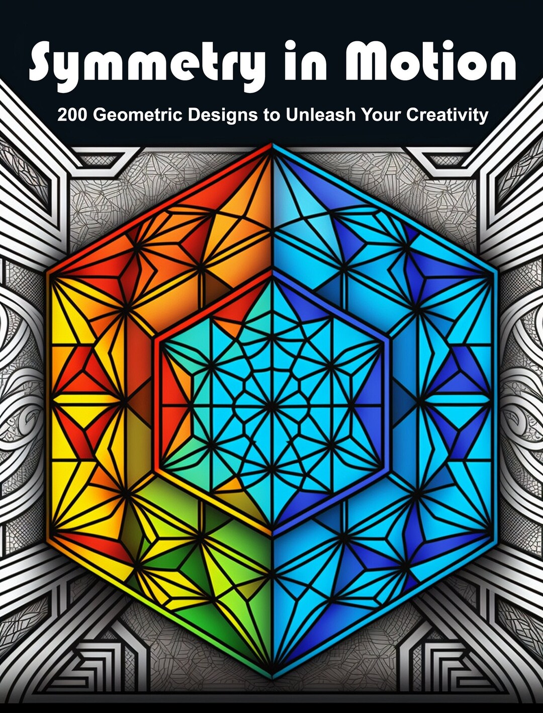 Abstract Art Coloring Book: 200 Abstract Coloring Designs Digital ...