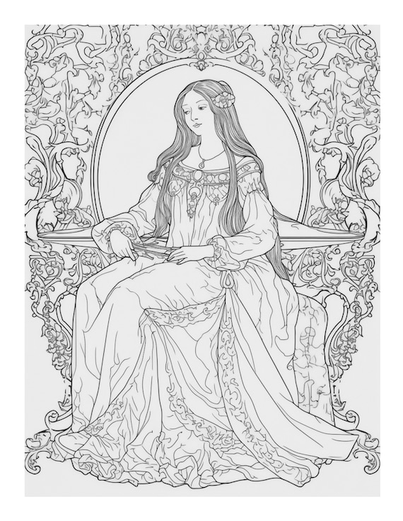 Renaissance Art Coloring Pages