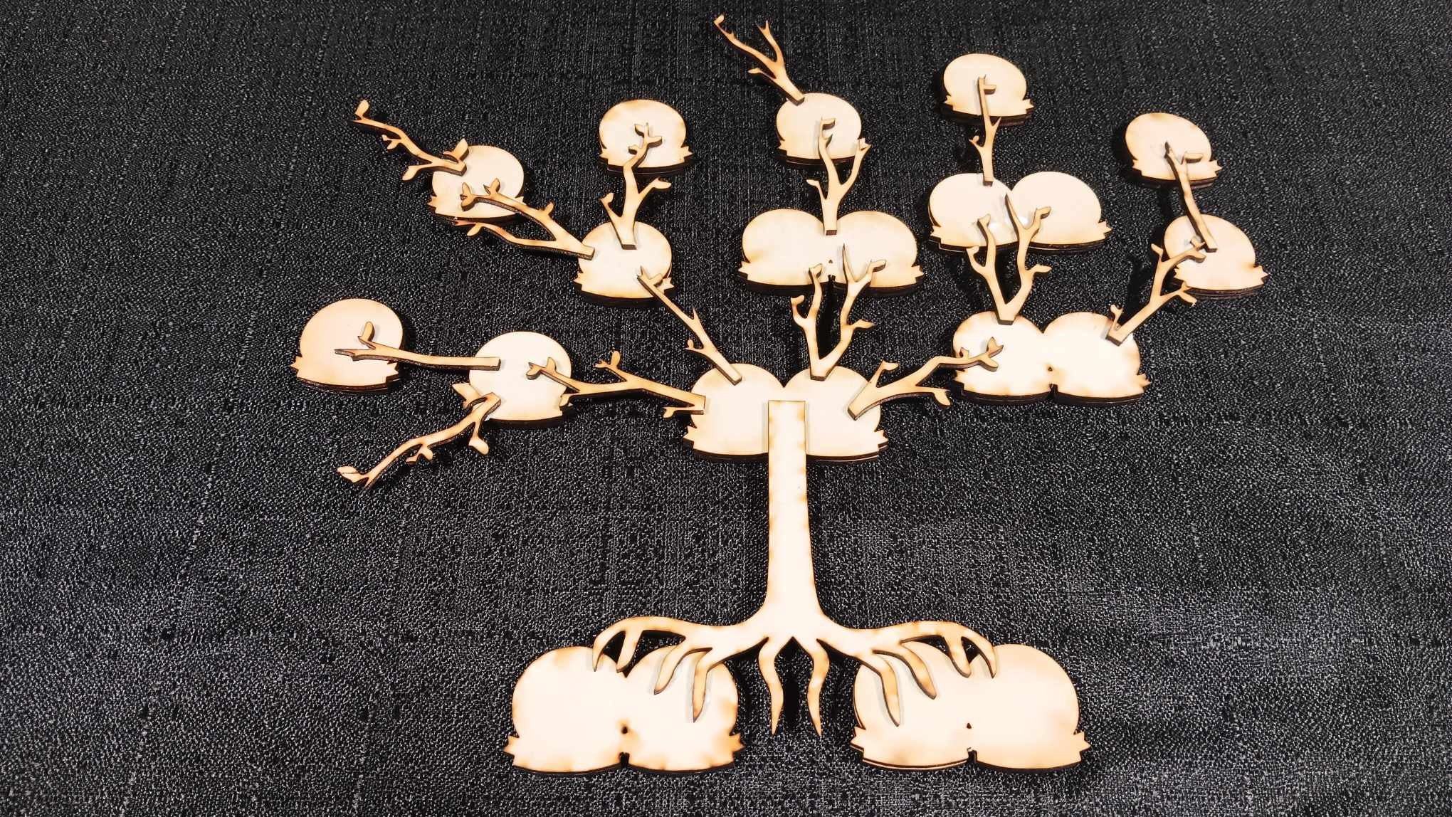 Customizable Laser Cut Family Tree SVG Digital Download Personalized ...